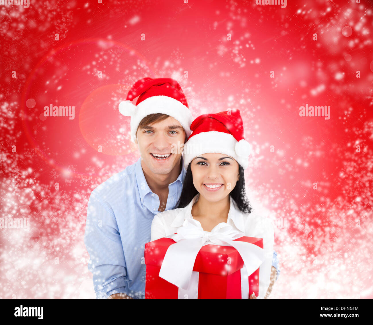 christmas holiday couple Stock Photo - Alamy