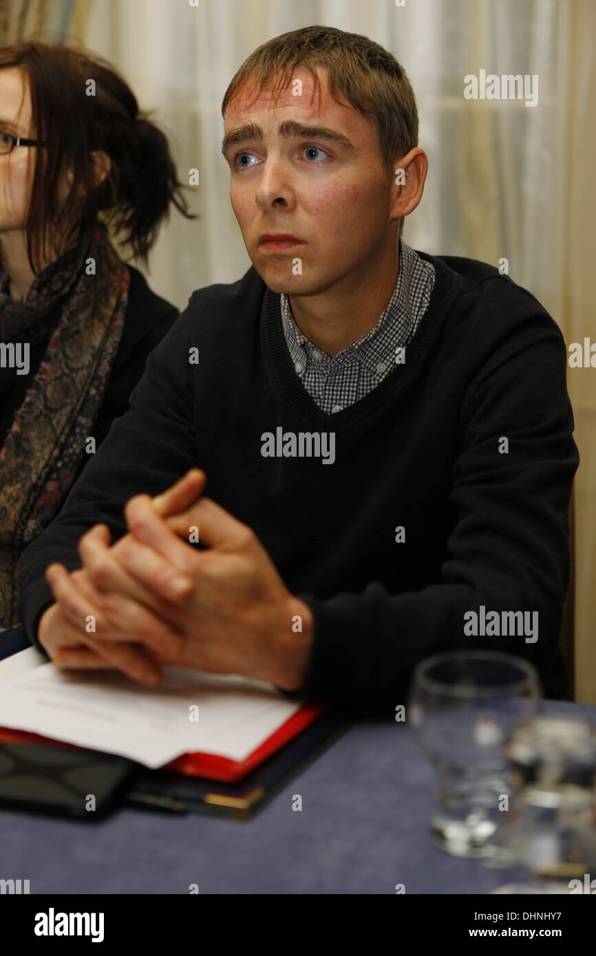 Dublin, Ireland. 13th November 2013. James Burke from the TFMR ...
