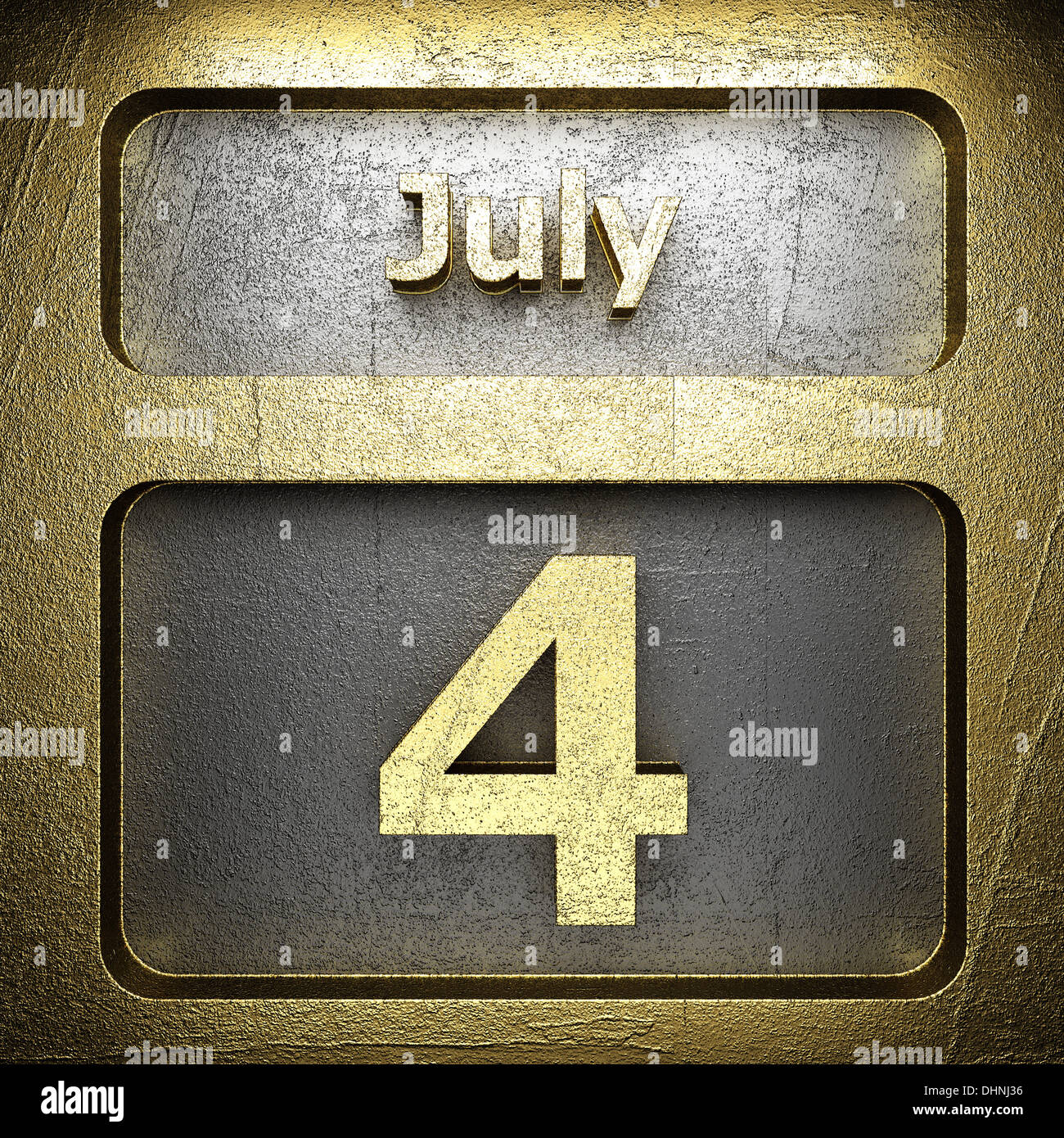 july 4 golden sign Stock Photo - Alamy