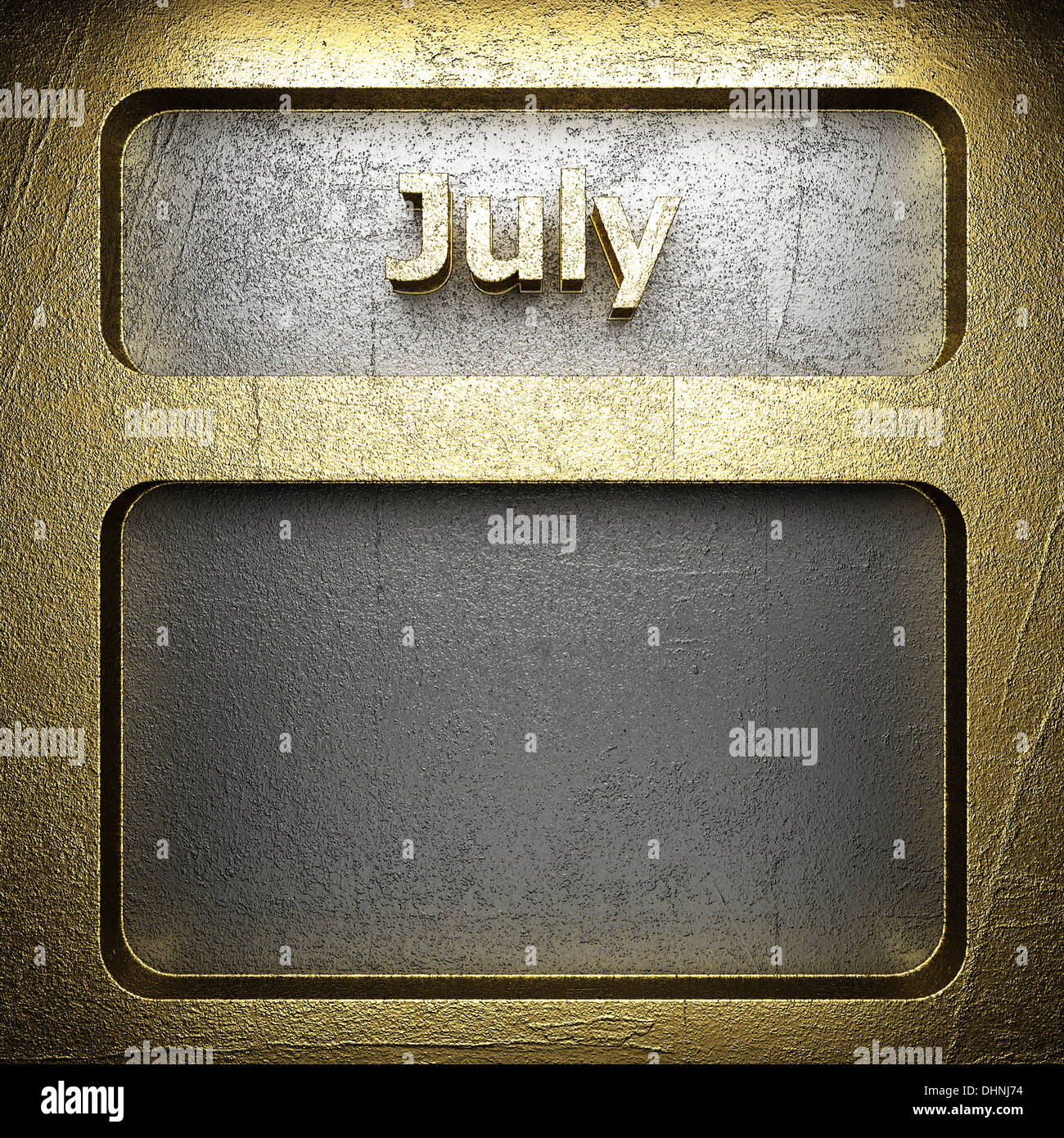 july golden sign Stock Photo - Alamy