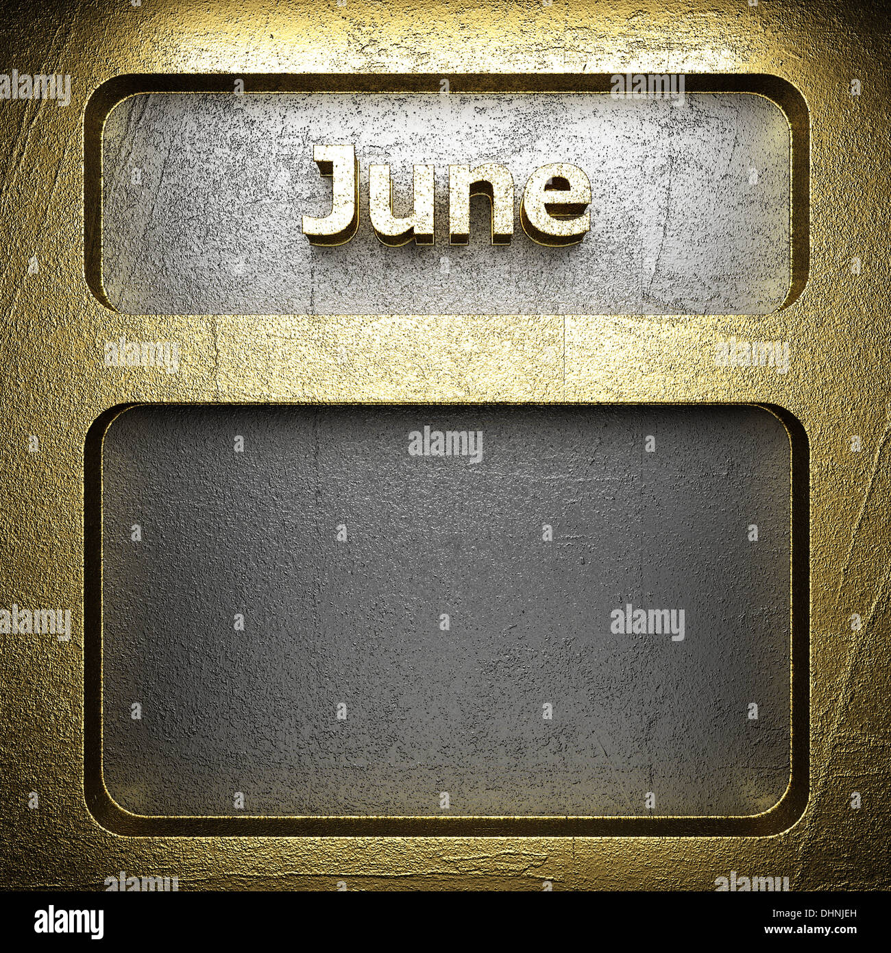 june golden sign Stock Photo - Alamy