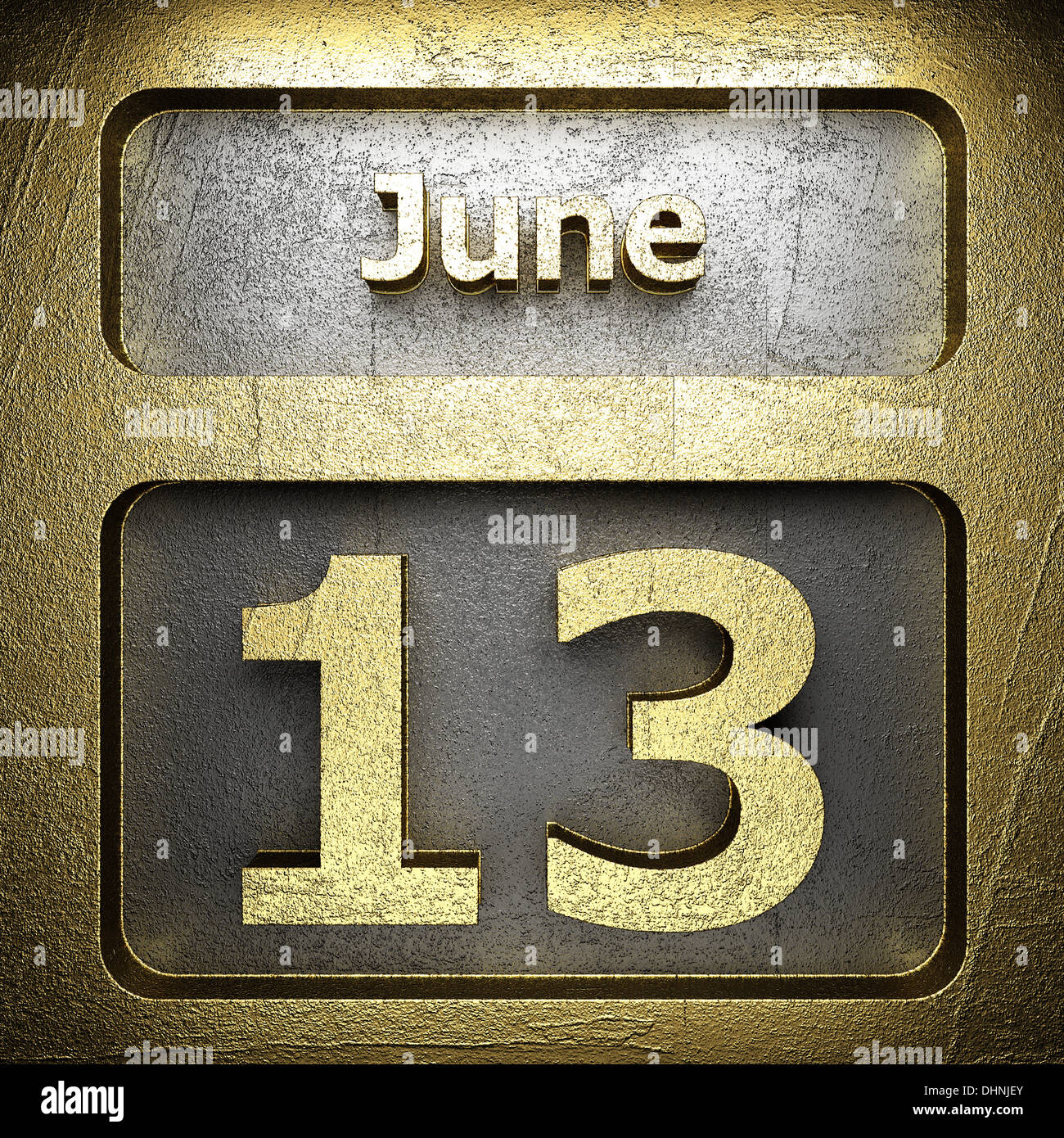 Number 13 metal plate wall hi-res stock photography and images - Alamy