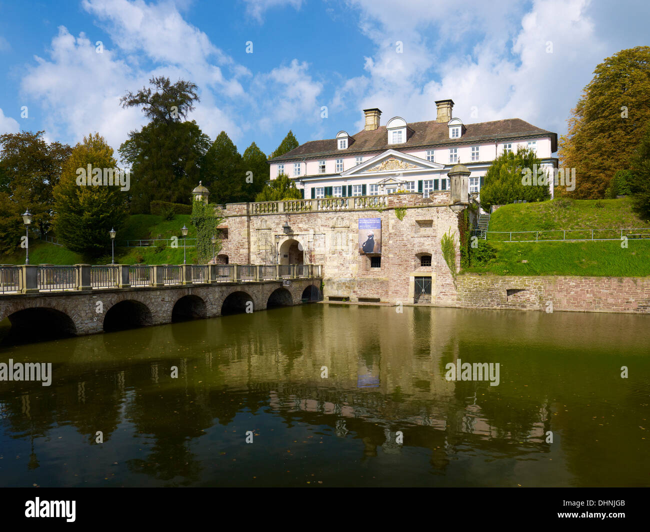 Castle with fortification in Bad Pyrmont, Lower Saxony, Germany Stock ...