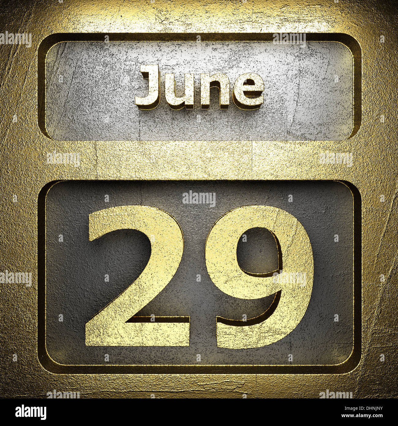 june 29 golden sign Stock Photo - Alamy