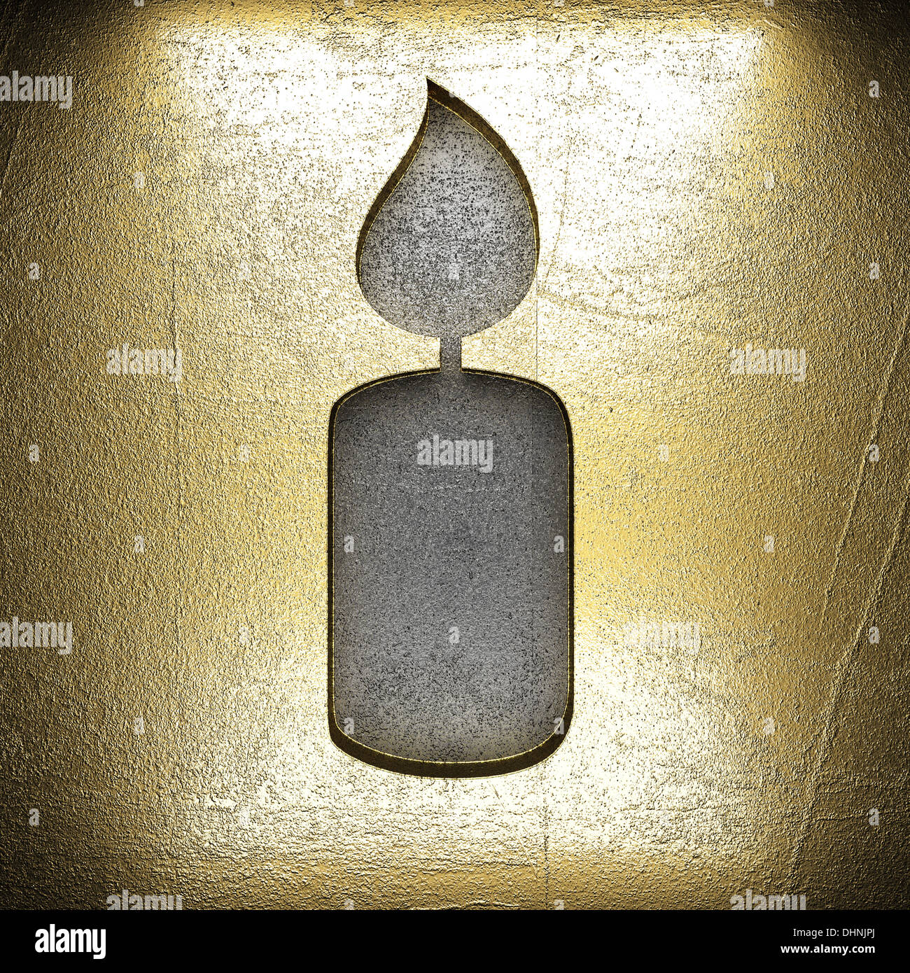 golden sign on steel Stock Photo - Alamy