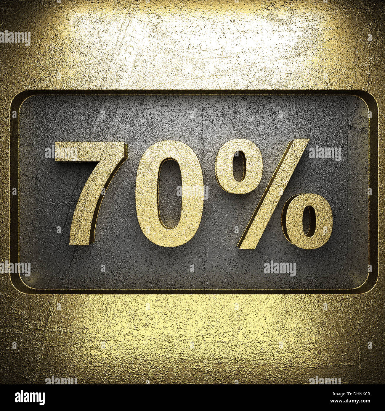 golden sign on steel Stock Photo - Alamy