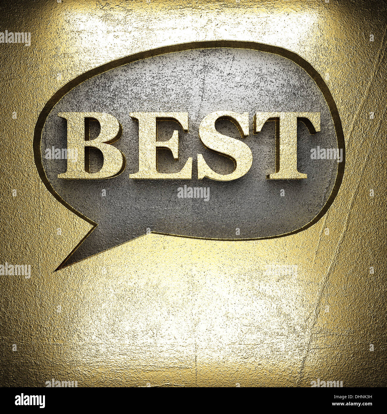 golden sign on steel Stock Photo - Alamy