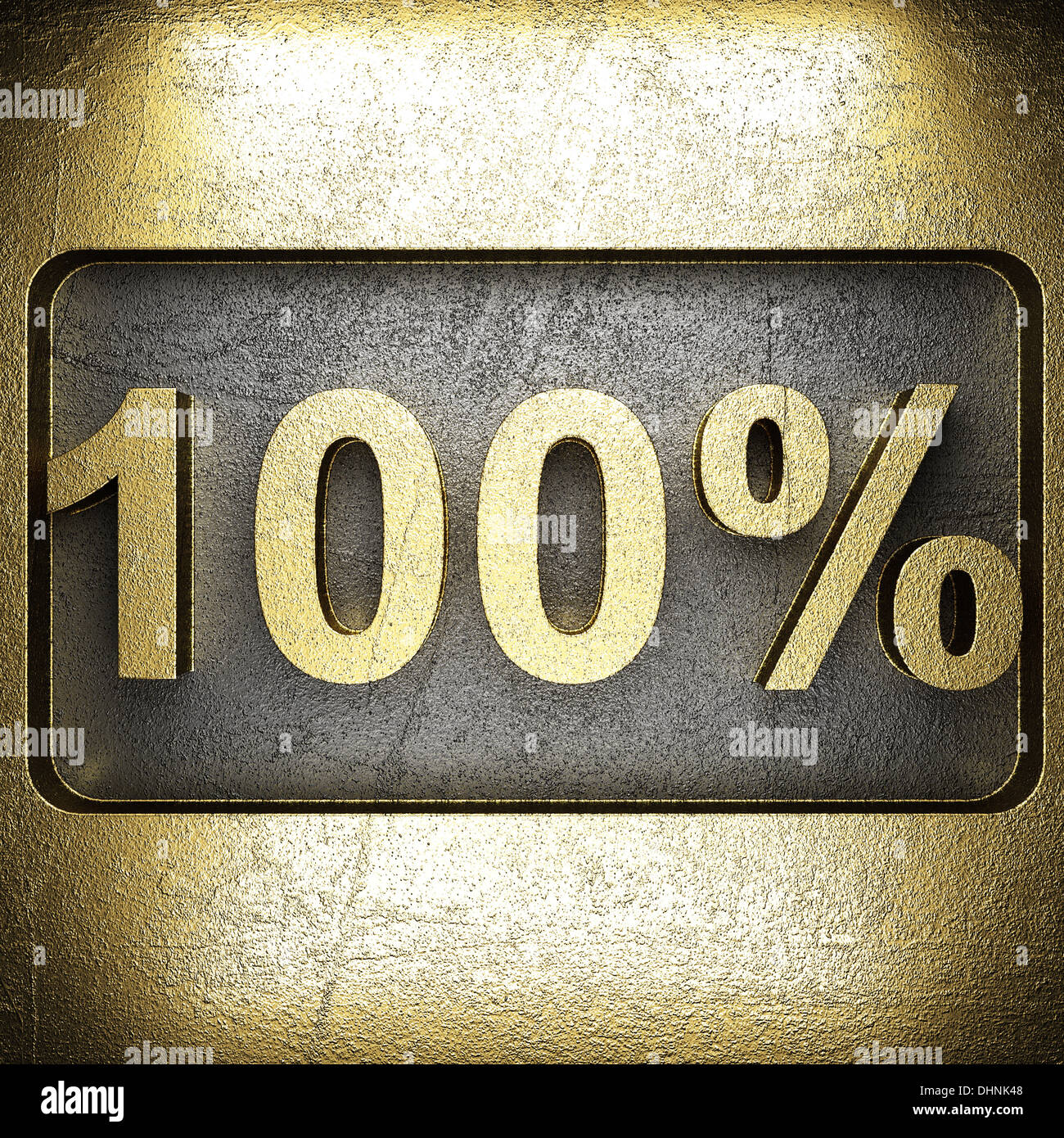 golden sign on steel Stock Photo - Alamy