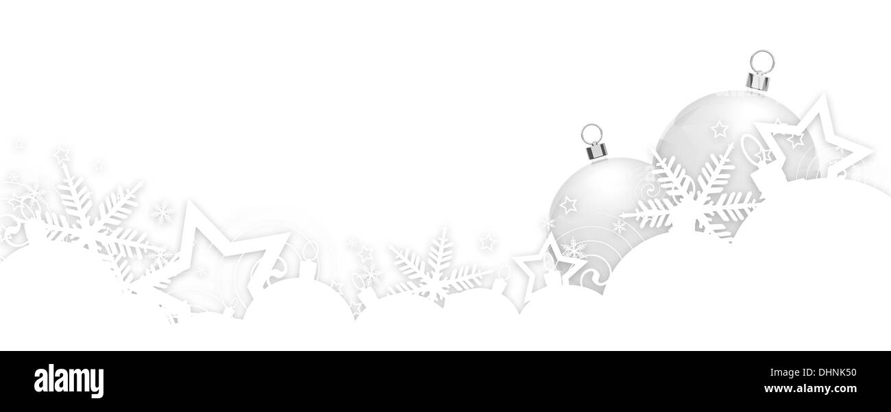 Christmas balls grey Cut Out Stock Images & Pictures - Alamy