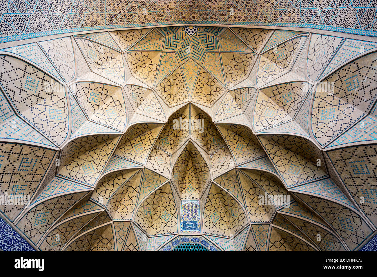 muqarnas of west iwan, Friday mosque, Isfahan, Iran Stock Photo - Alamy