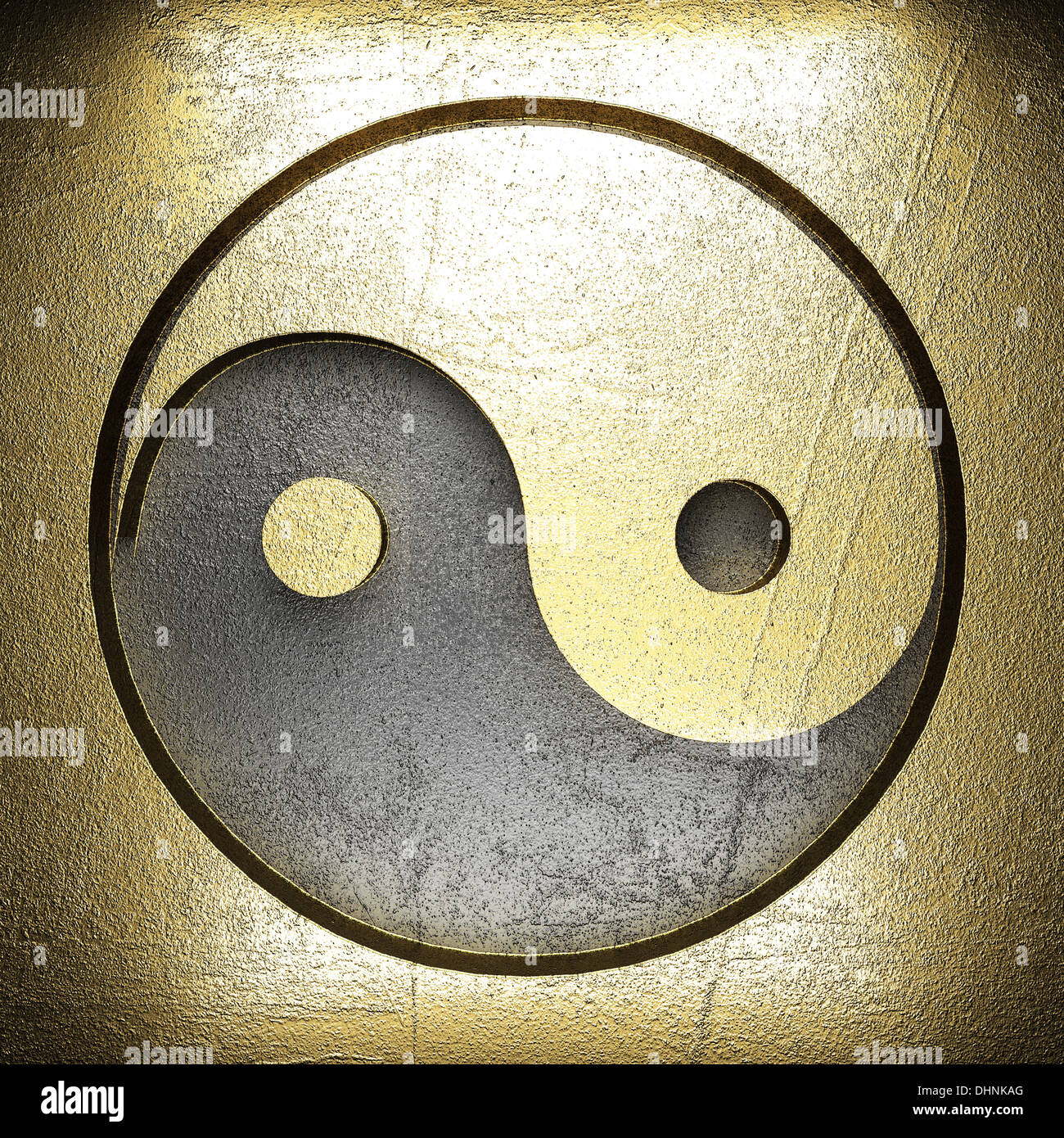 golden sign on steel Stock Photo - Alamy