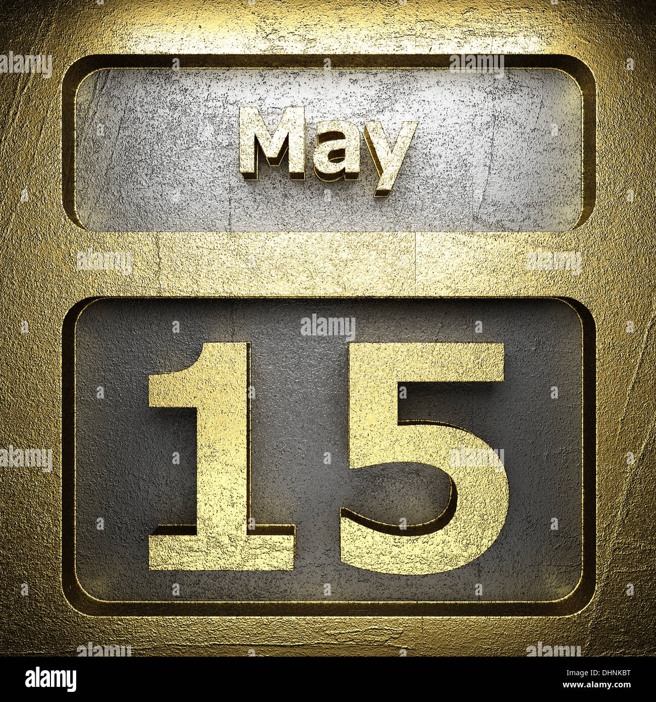 may 15 golden sign Stock Photo - Alamy