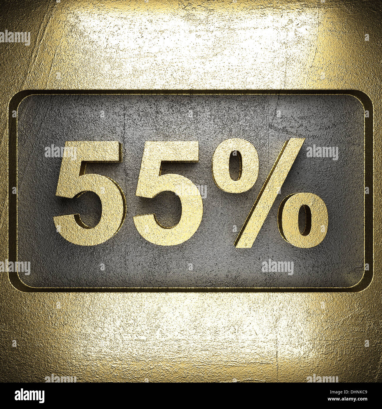 golden sign on steel Stock Photo - Alamy