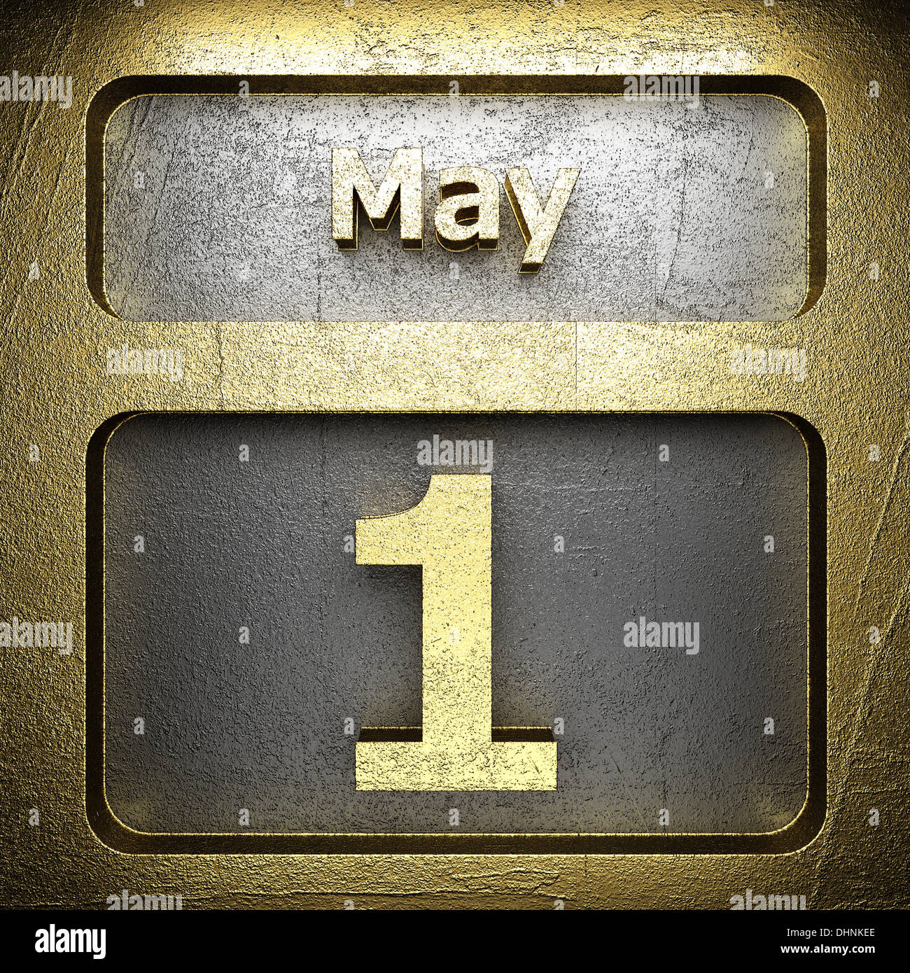 may 1 golden sign Stock Photo - Alamy