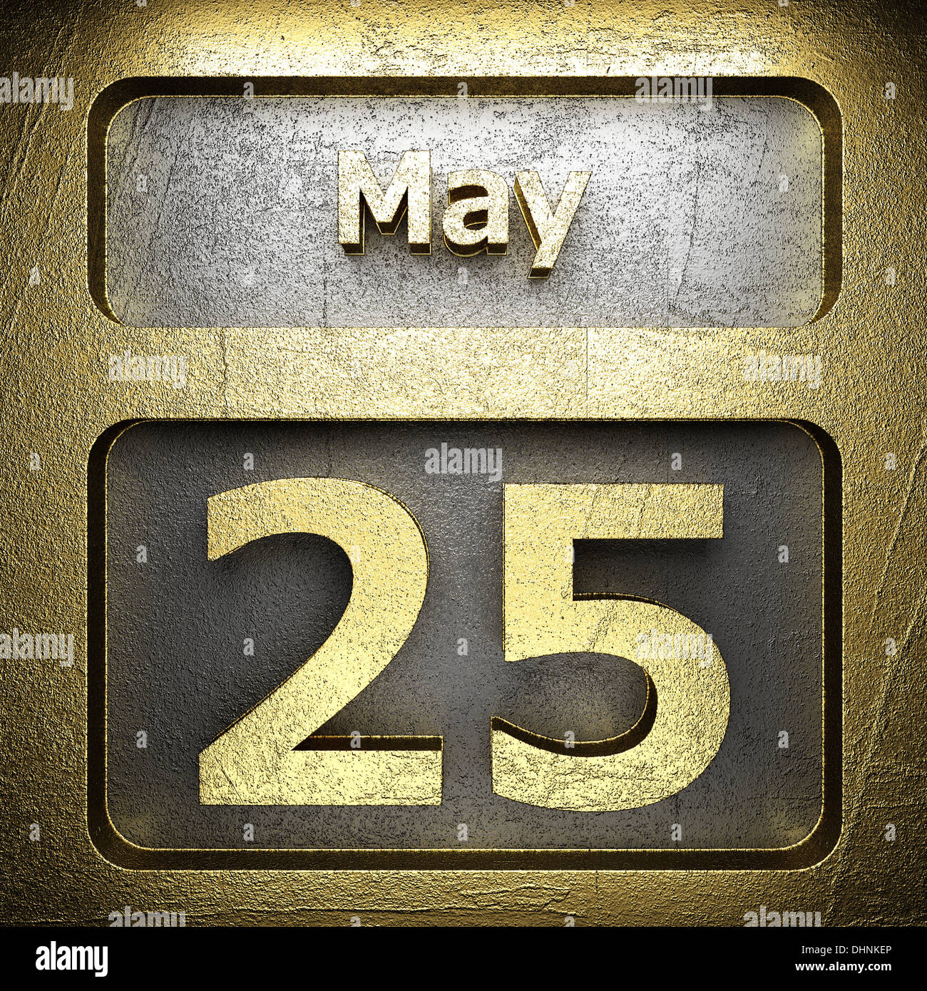 may 25 golden sign Stock Photo - Alamy