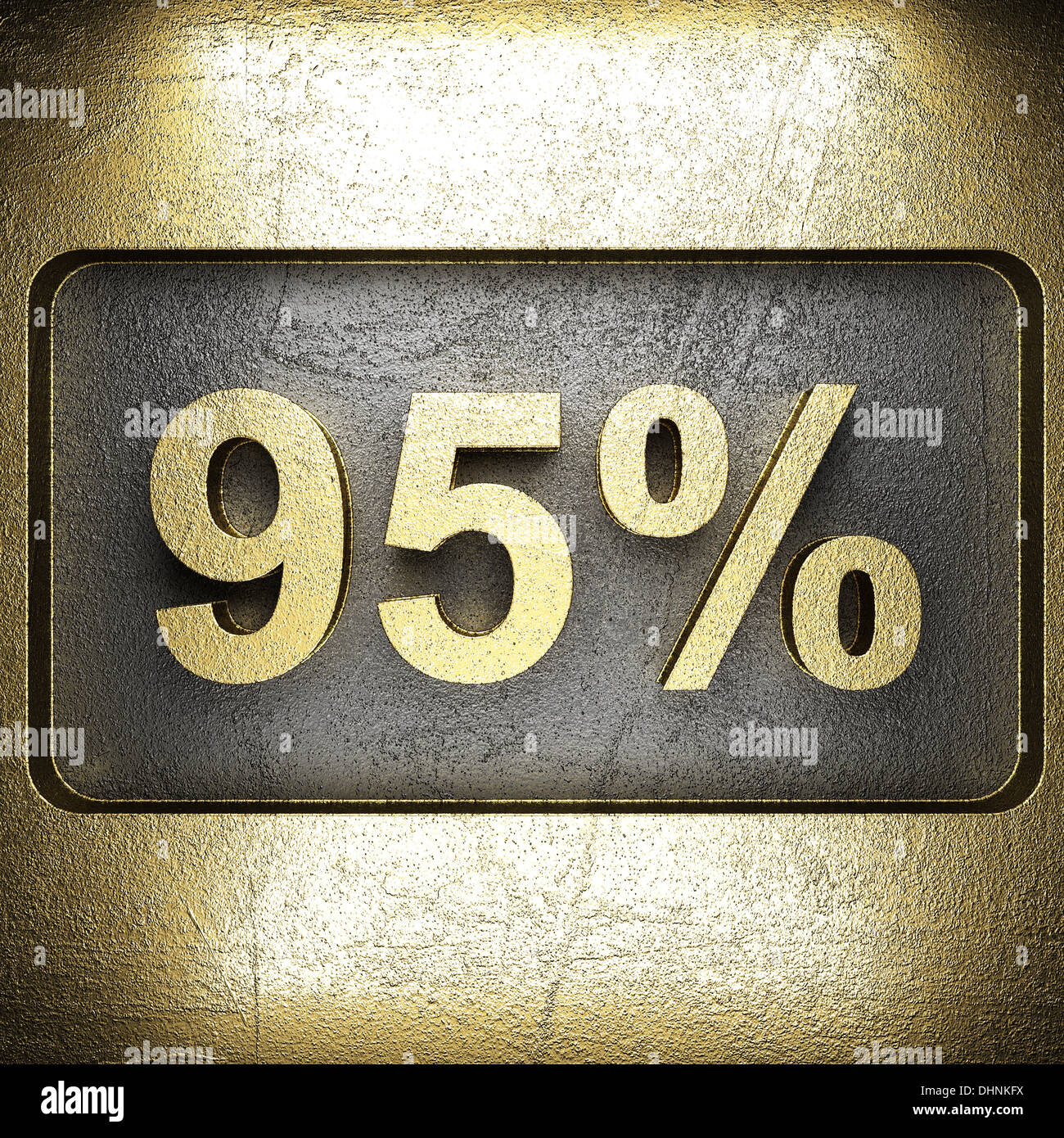 golden sign on steel Stock Photo - Alamy