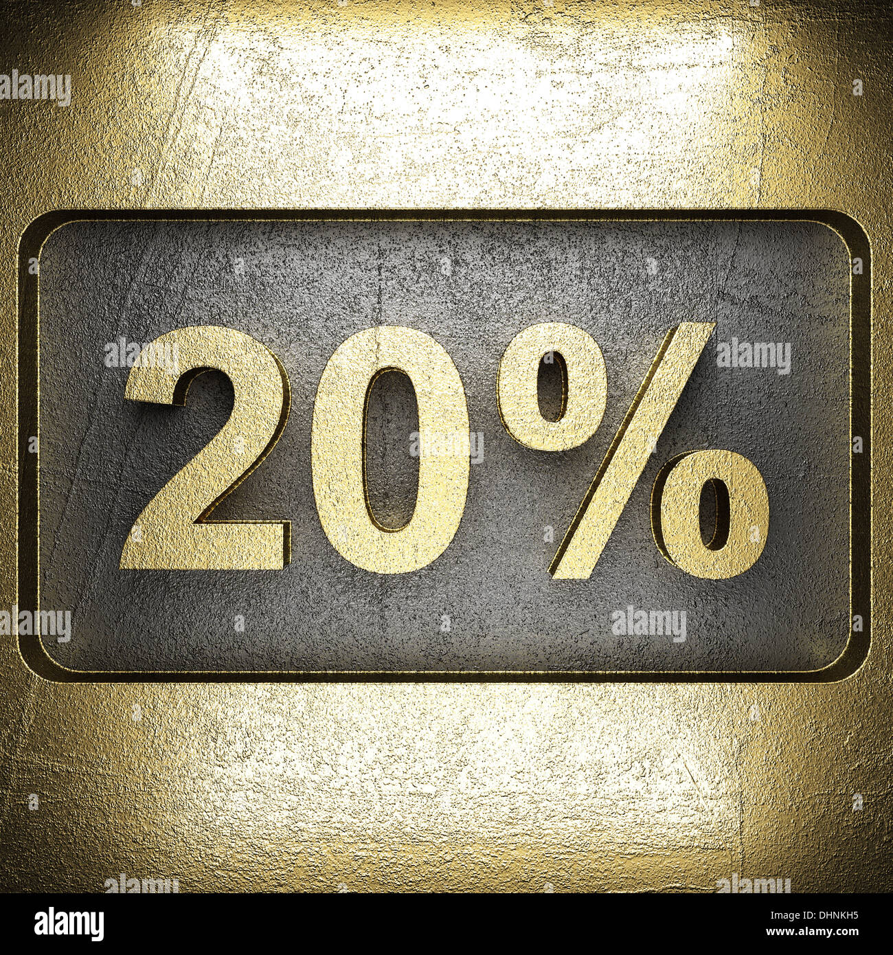 golden sign on steel Stock Photo - Alamy