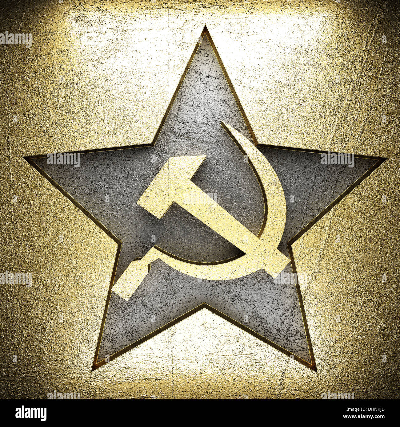 golden sign on steel Stock Photo - Alamy