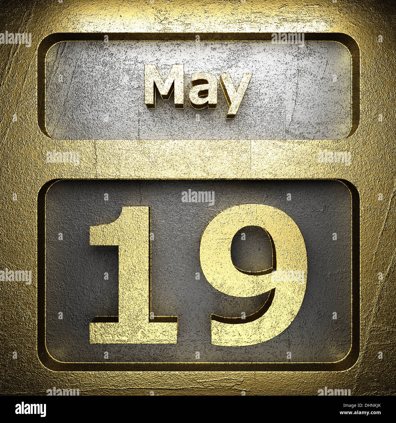 may 19 golden sign Stock Photo - Alamy