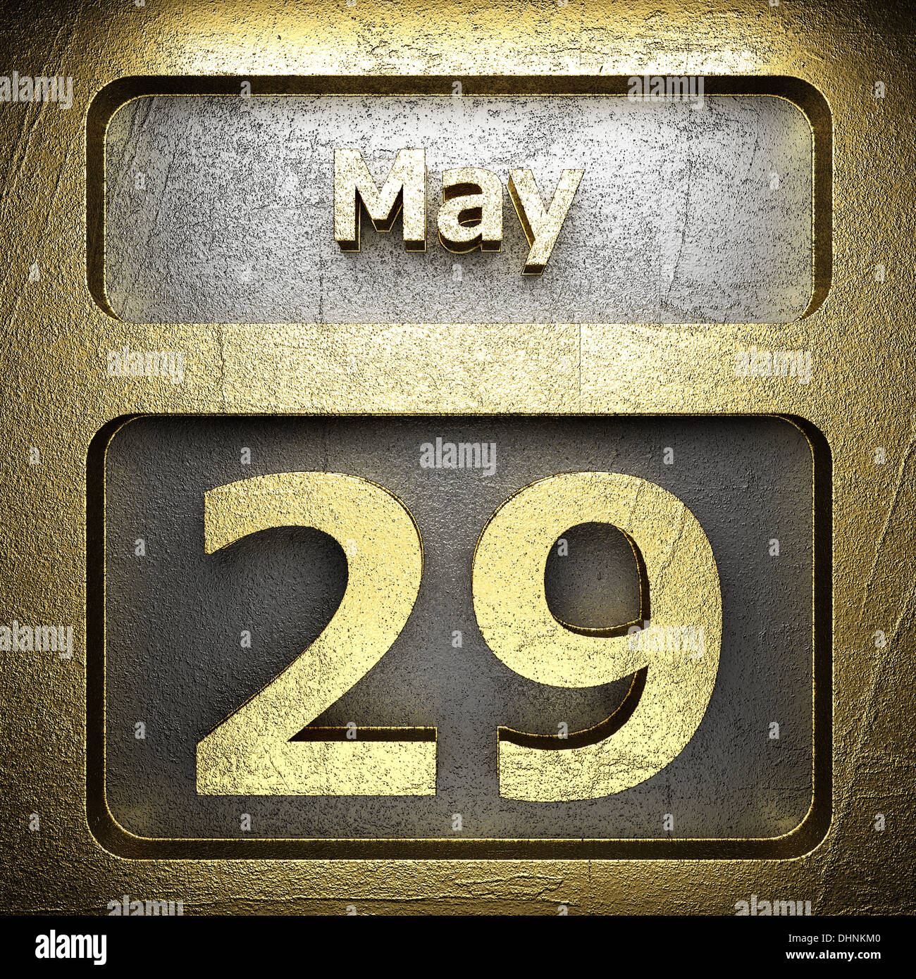 may 29 golden sign Stock Photo - Alamy