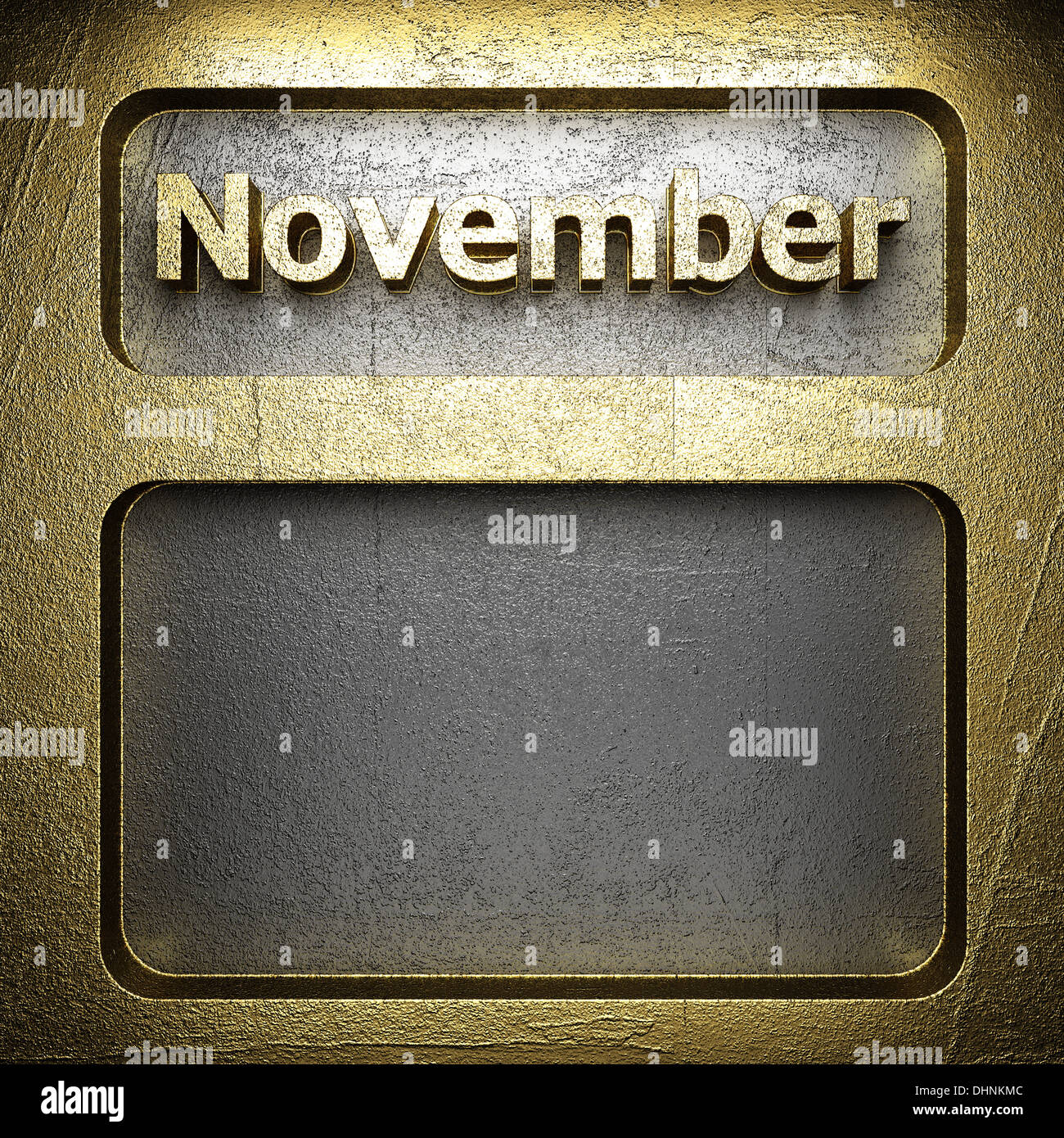 november golden sign Stock Photo - Alamy