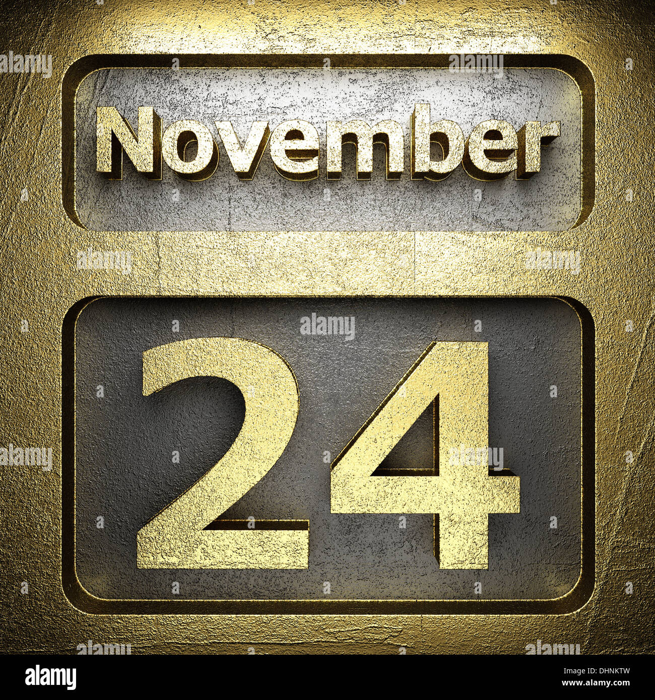 november 24 golden sign Stock Photo - Alamy