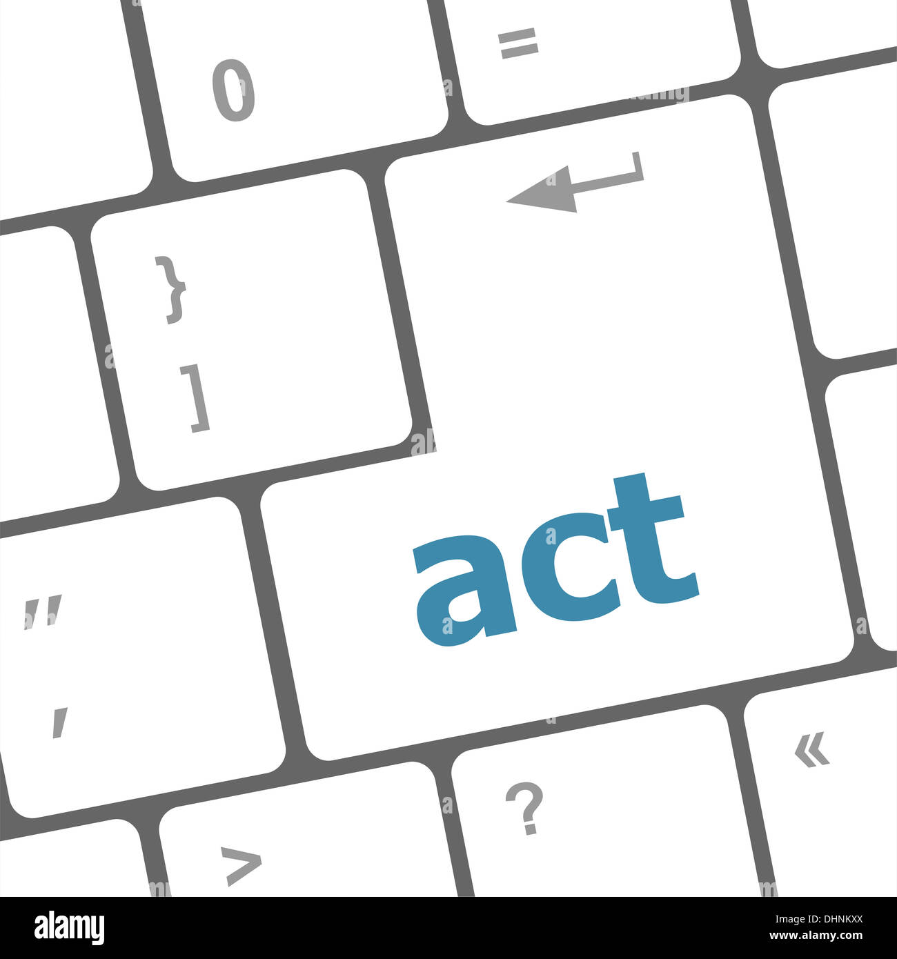 Act button on keyboard with soft focus Stock Photo - Alamy