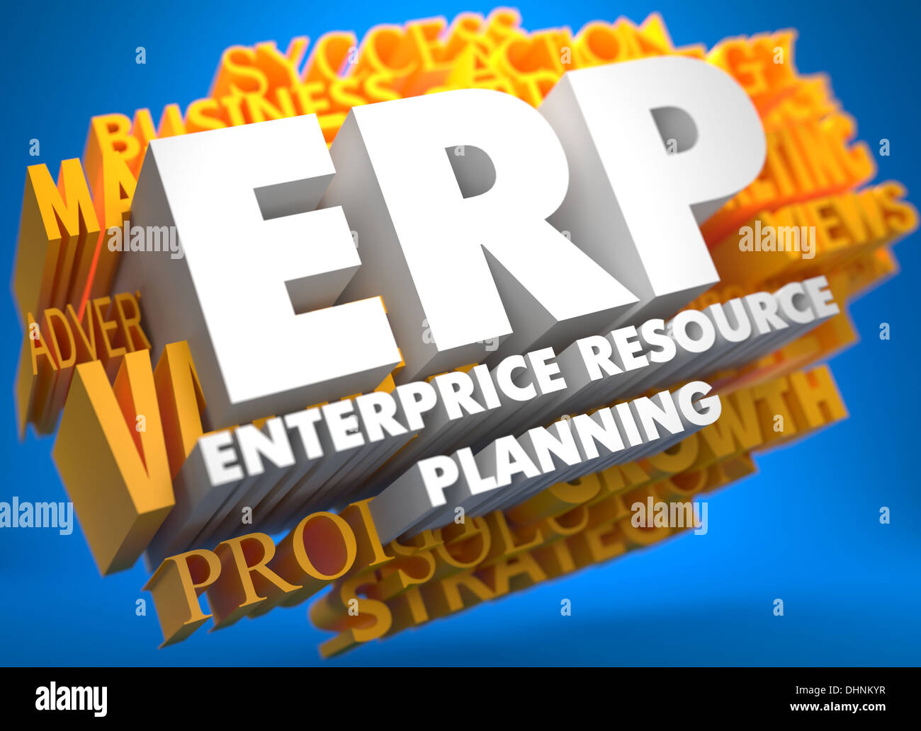 ERP. Business Concept Stock Photo - Alamy