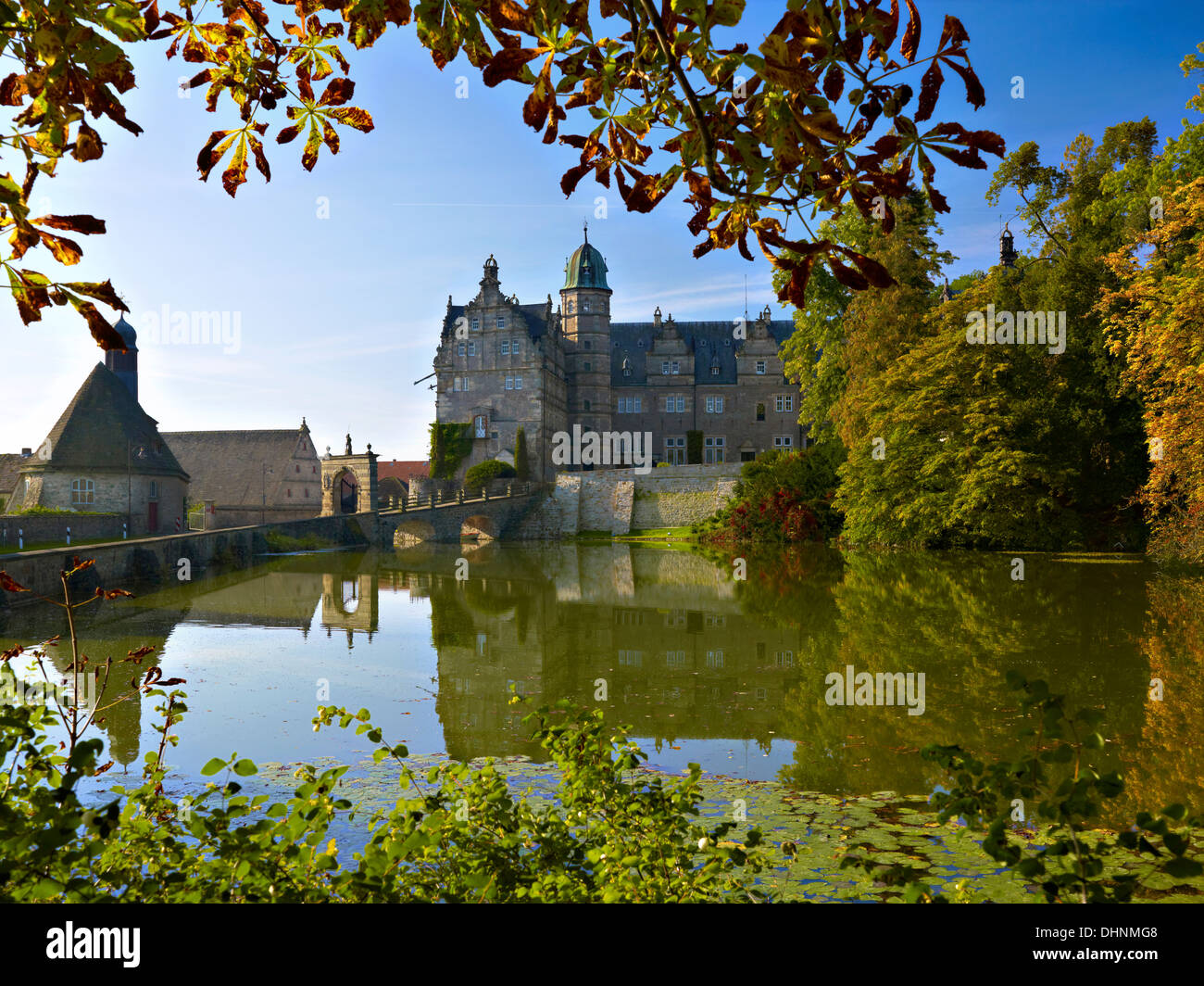 Hämelschenburg Castle, Emmerthal, Weser Uplands, Germany Stock Photo ...