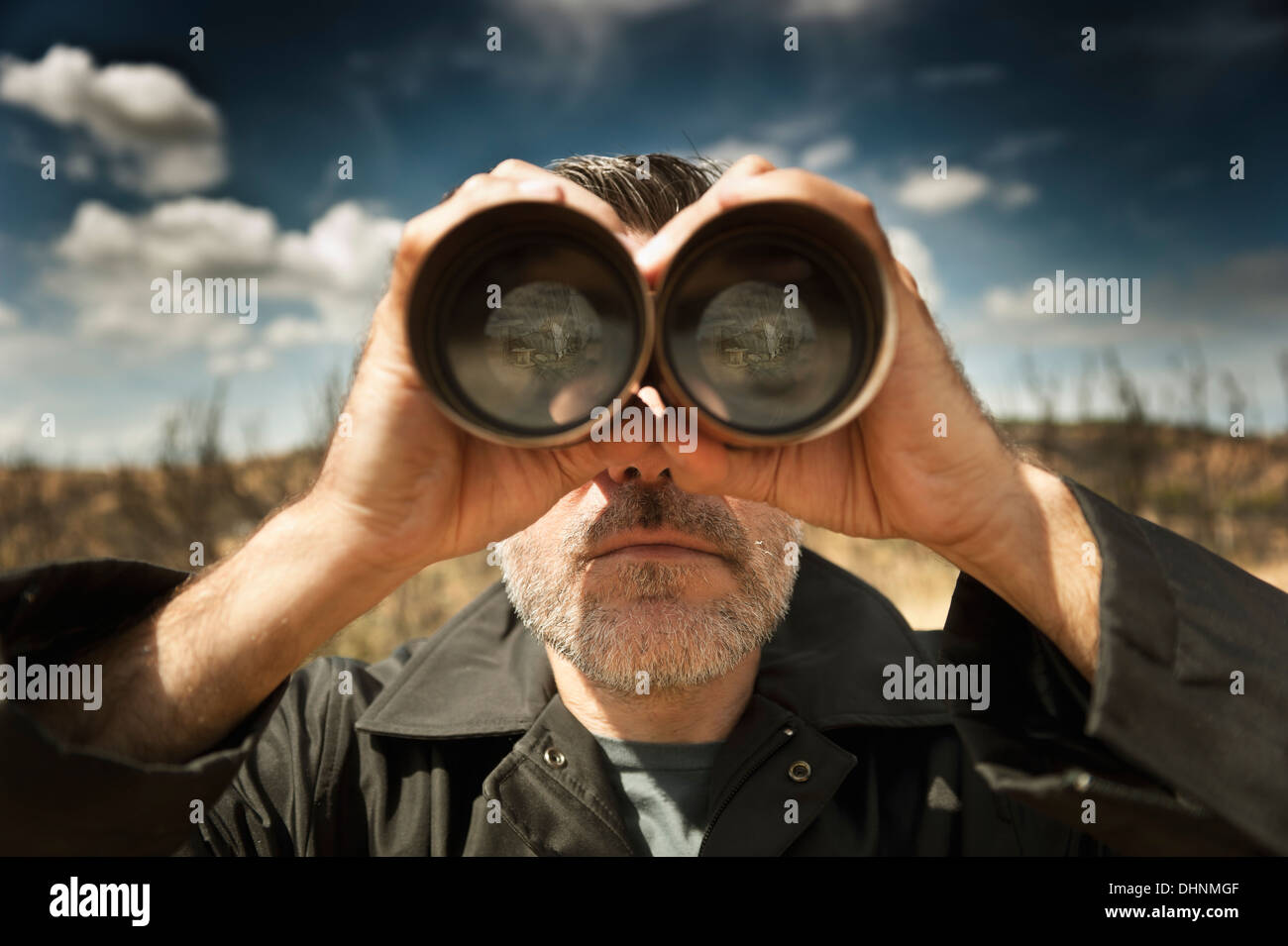 Man looking at field hi-res stock photography and images - Alamy