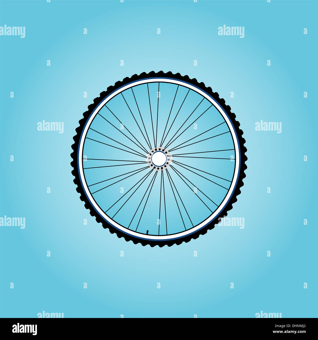 bike wheel with tire and spokes Stock Photo - Alamy