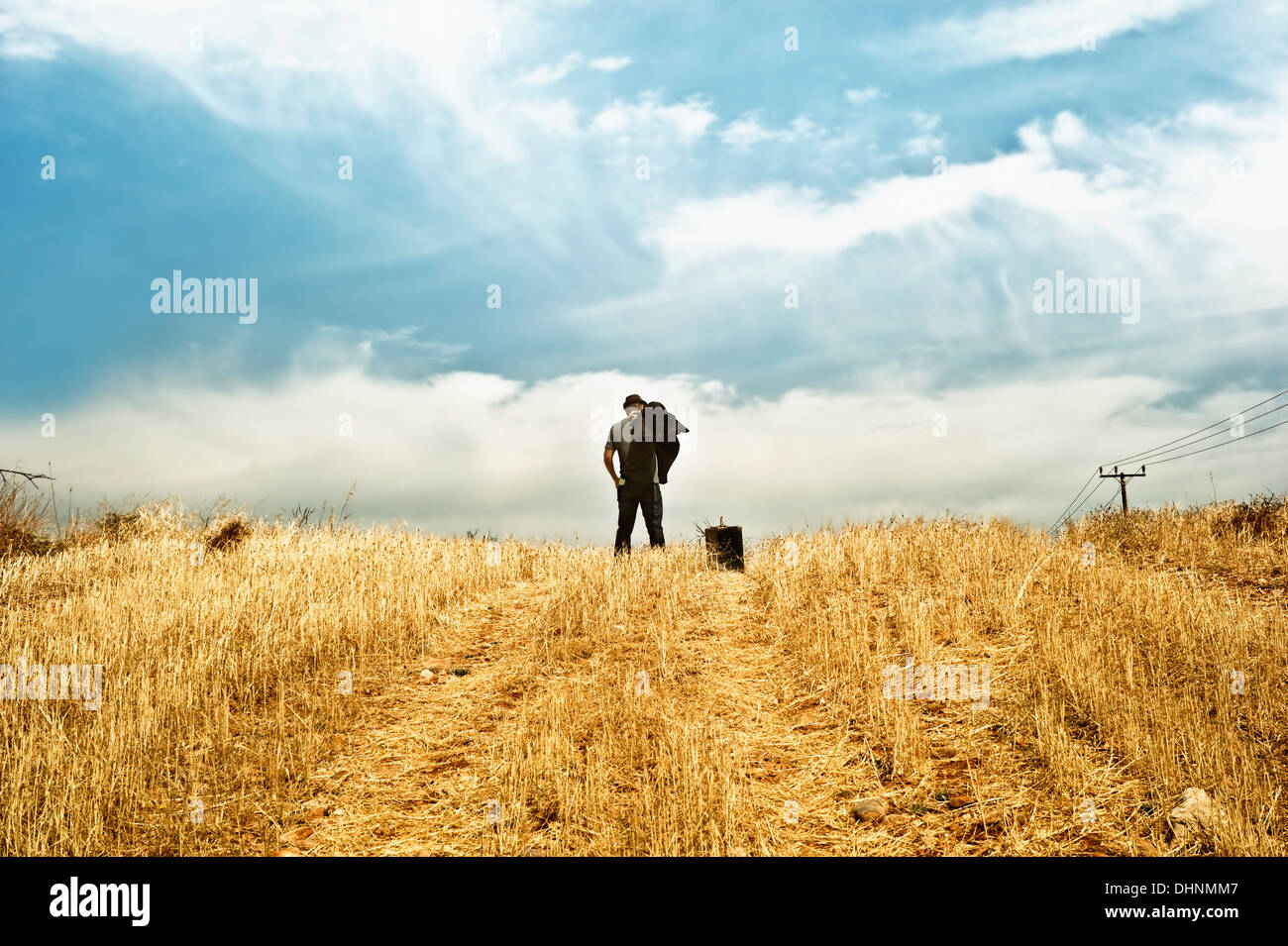 Man in field space hi-res stock photography and images - Alamy