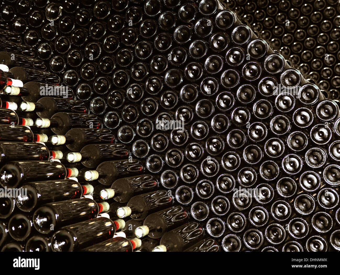 Old bottles of red wine Stock Photo - Alamy