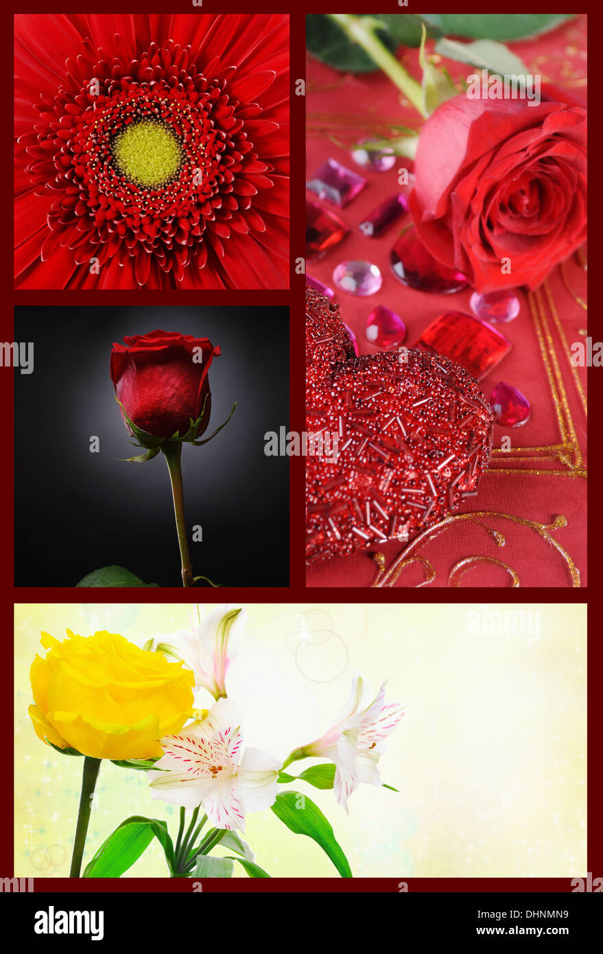 Collage de roses hi-res stock photography and images - Alamy