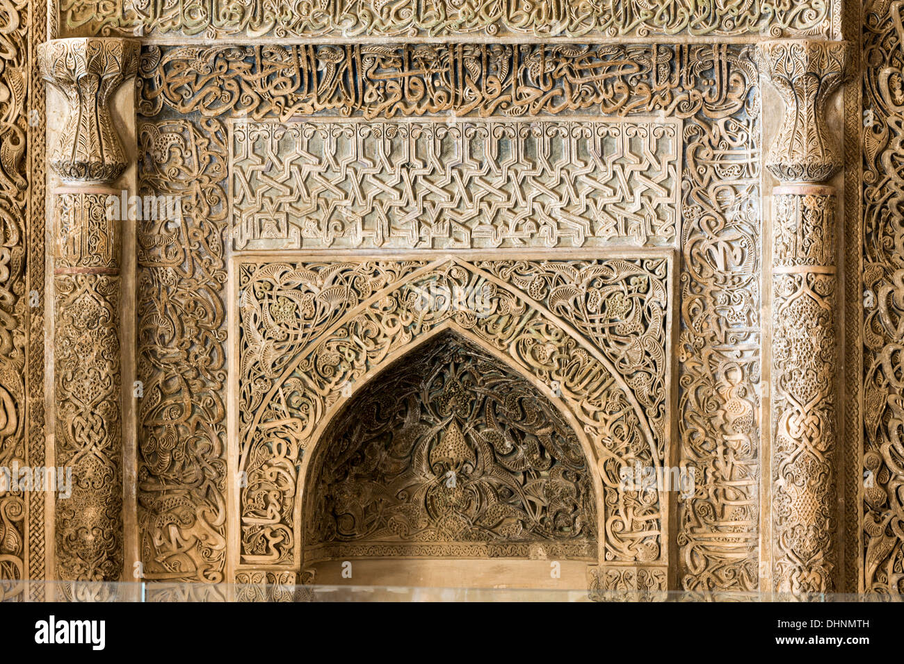 stucco mihrab of Oljaytu, Isfahan Friday mosque, Iran Stock Photo - Alamy