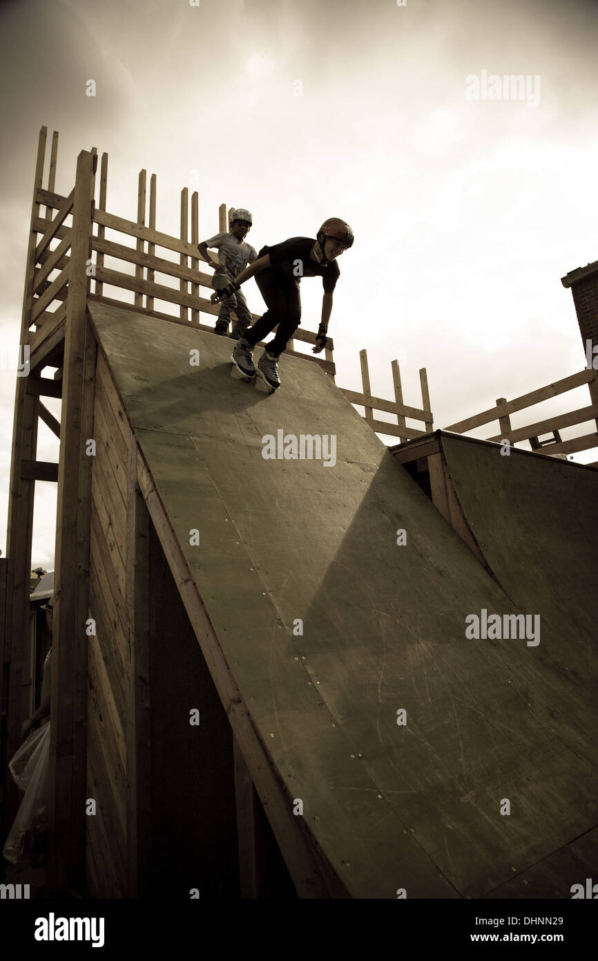 Inline roller blading hi-res stock photography and images - Alamy