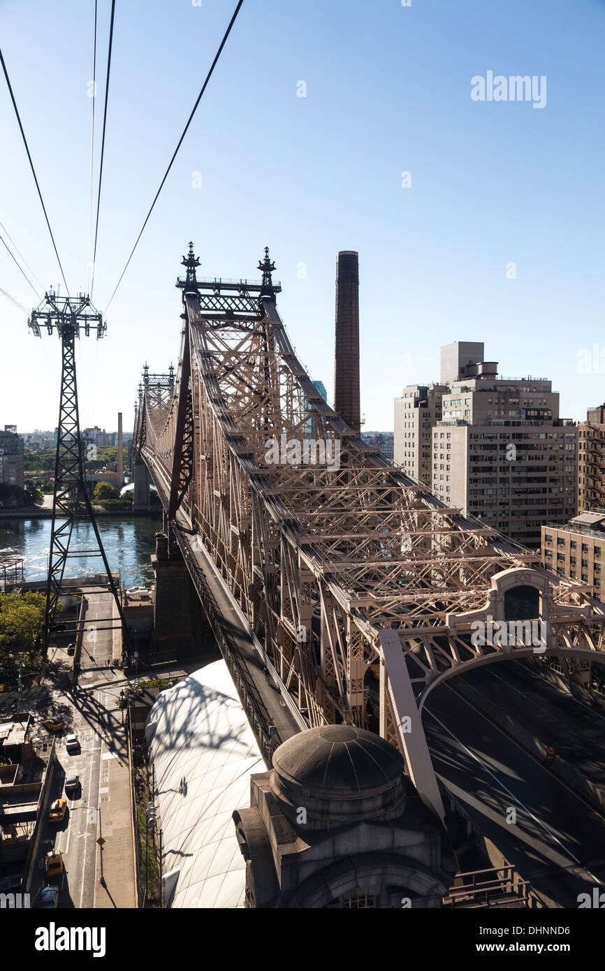 The Ed Koch Queensboro Bridge Crosses the East River, NYC Stock Photo ...