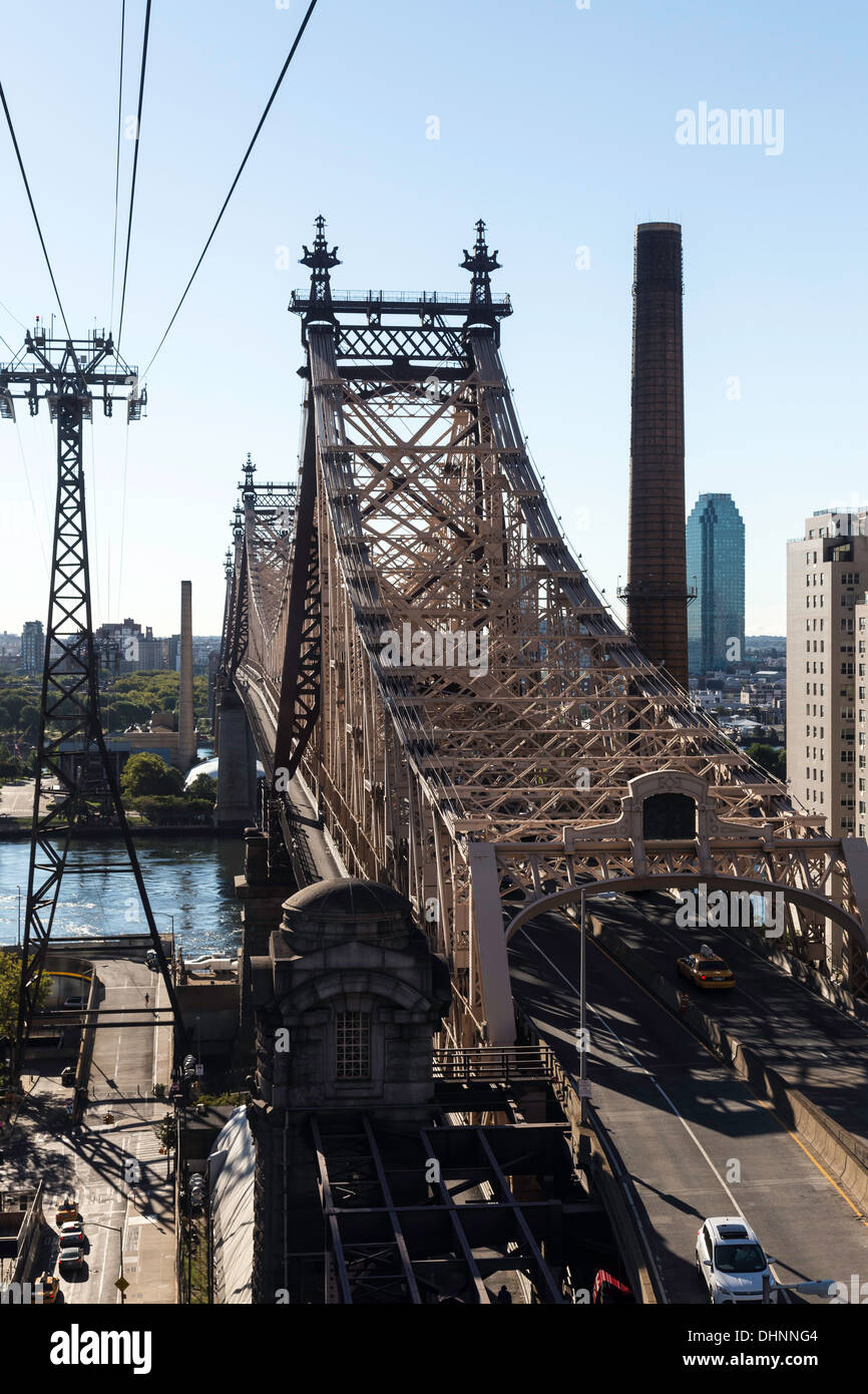 The Ed Koch Queensboro Bridge Crosses the East River, NYC Stock Photo ...