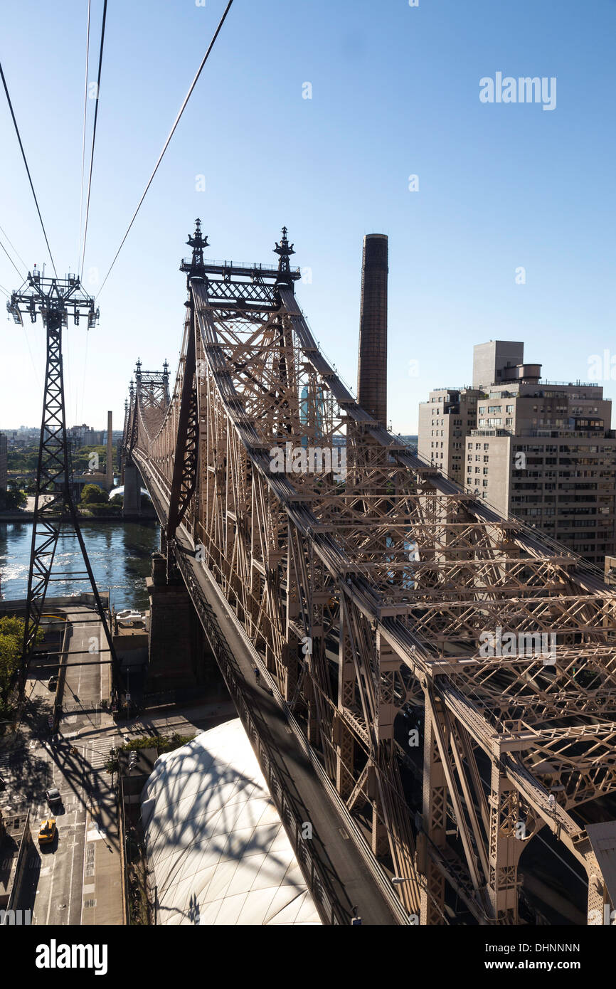 The Ed Koch Queensboro Bridge Crosses the East River, NYC Stock Photo ...