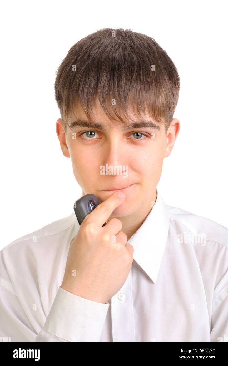 teenager is thinking Stock Photo - Alamy