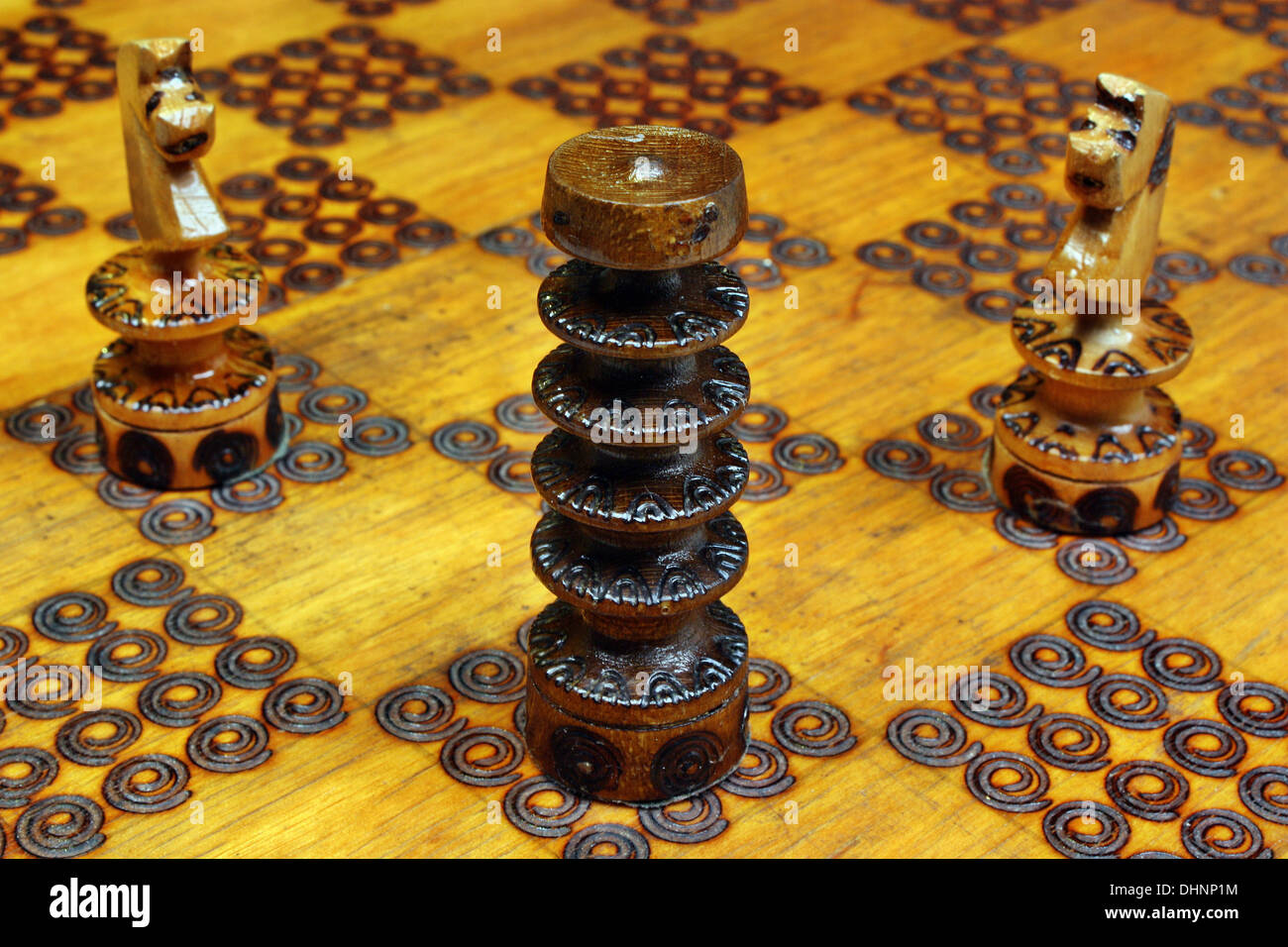 The attack on the towers in chess Stock Photo - Alamy