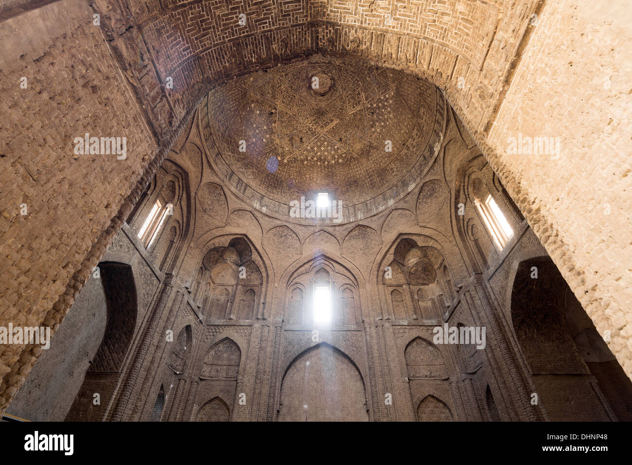 dome chamber of Taj al-Mulk, Isfahan Friday Mosque, Iran Stock Photo ...