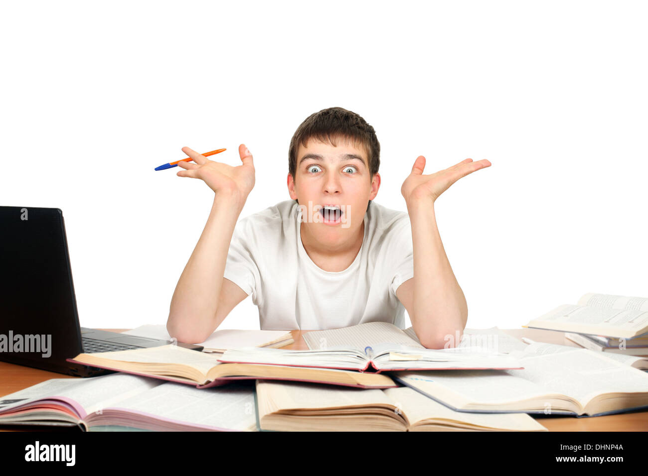 Student surprised hi-res stock photography and images - Alamy