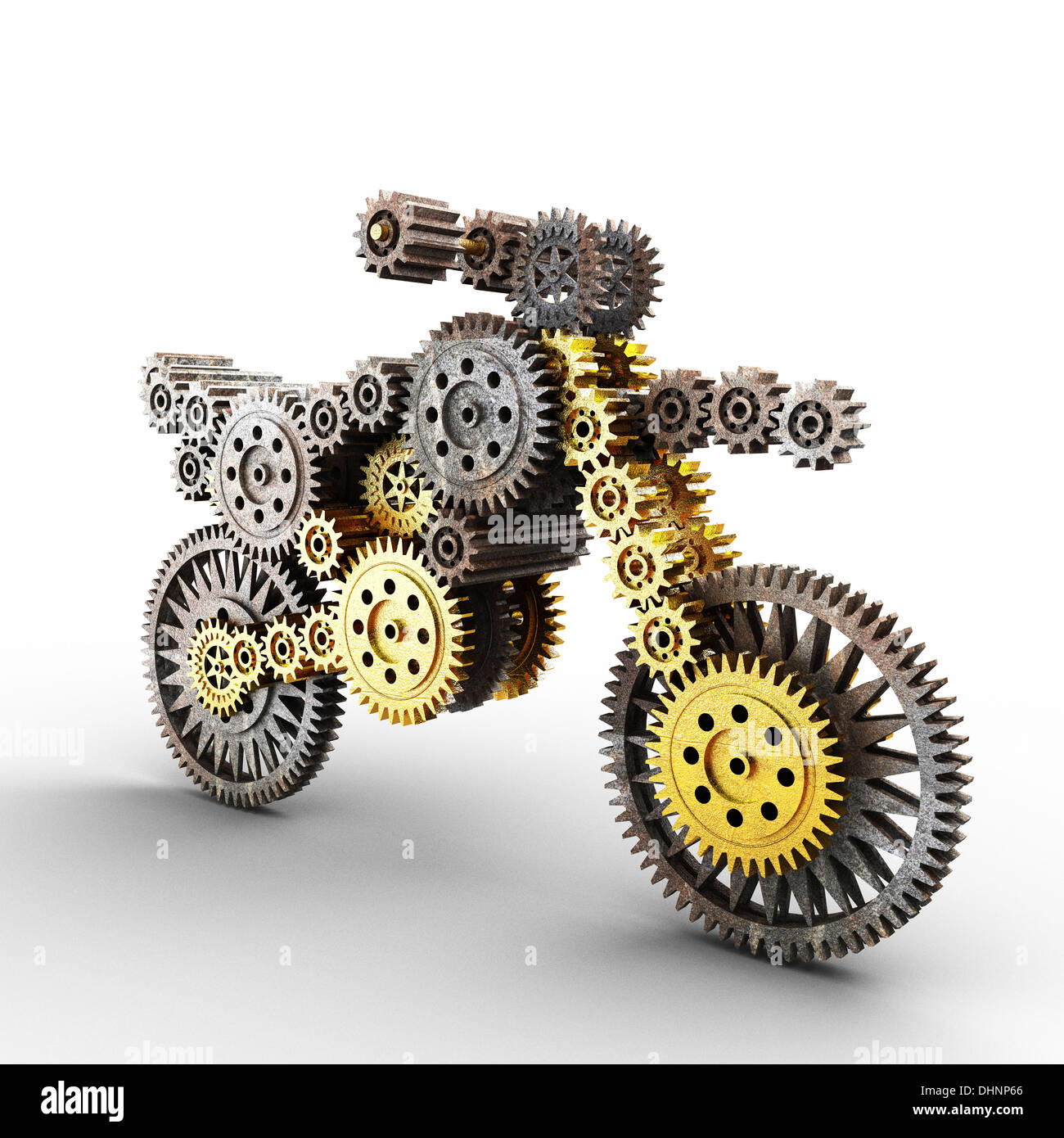 motobike made of gears Stock Photo - Alamy