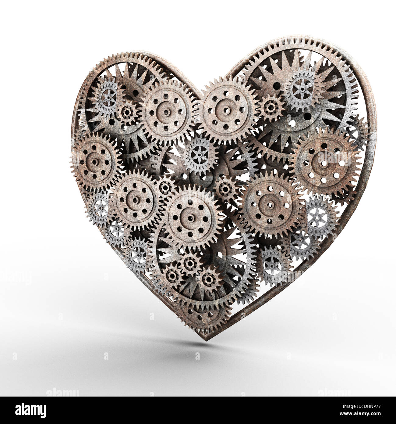 Heart gears hi-res stock photography and images - Alamy