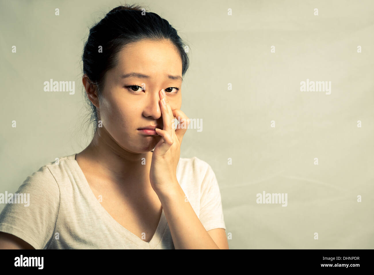 Woman tears crying hi-res stock photography and images - Alamy