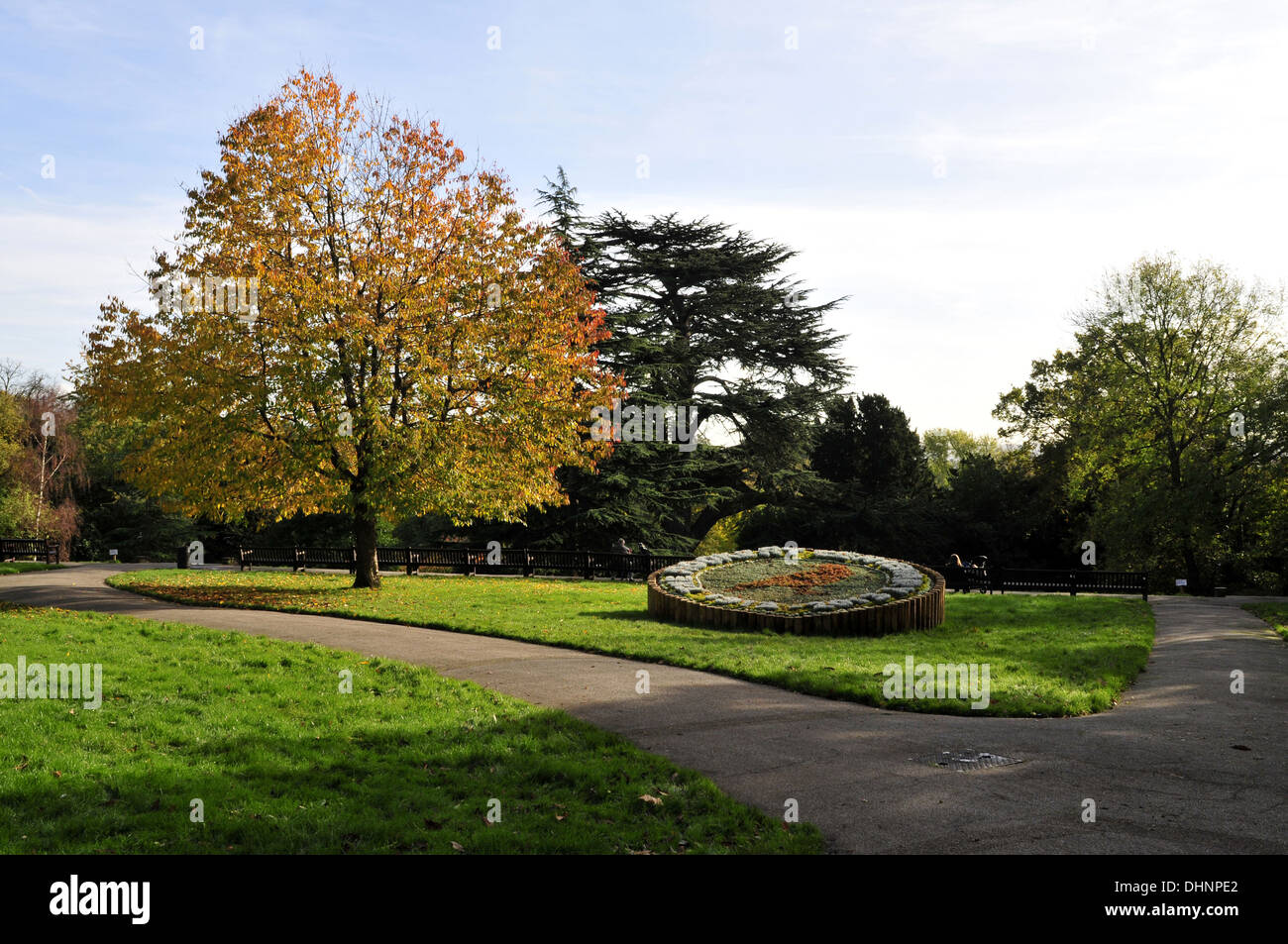 A general view of the Rookery, the formal garden in Streatham Common ...