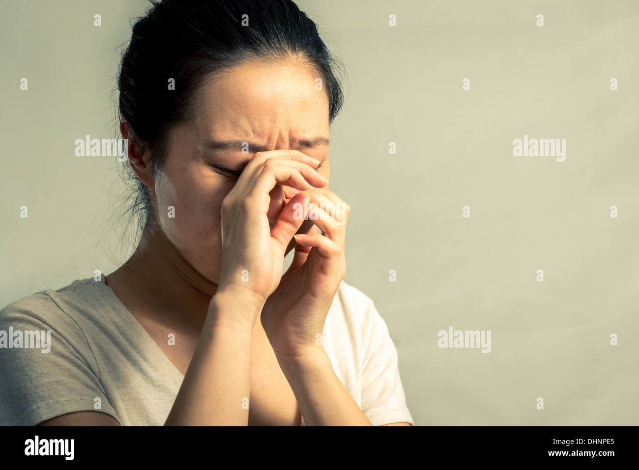 Crying woman desperate hi-res stock photography and images - Alamy