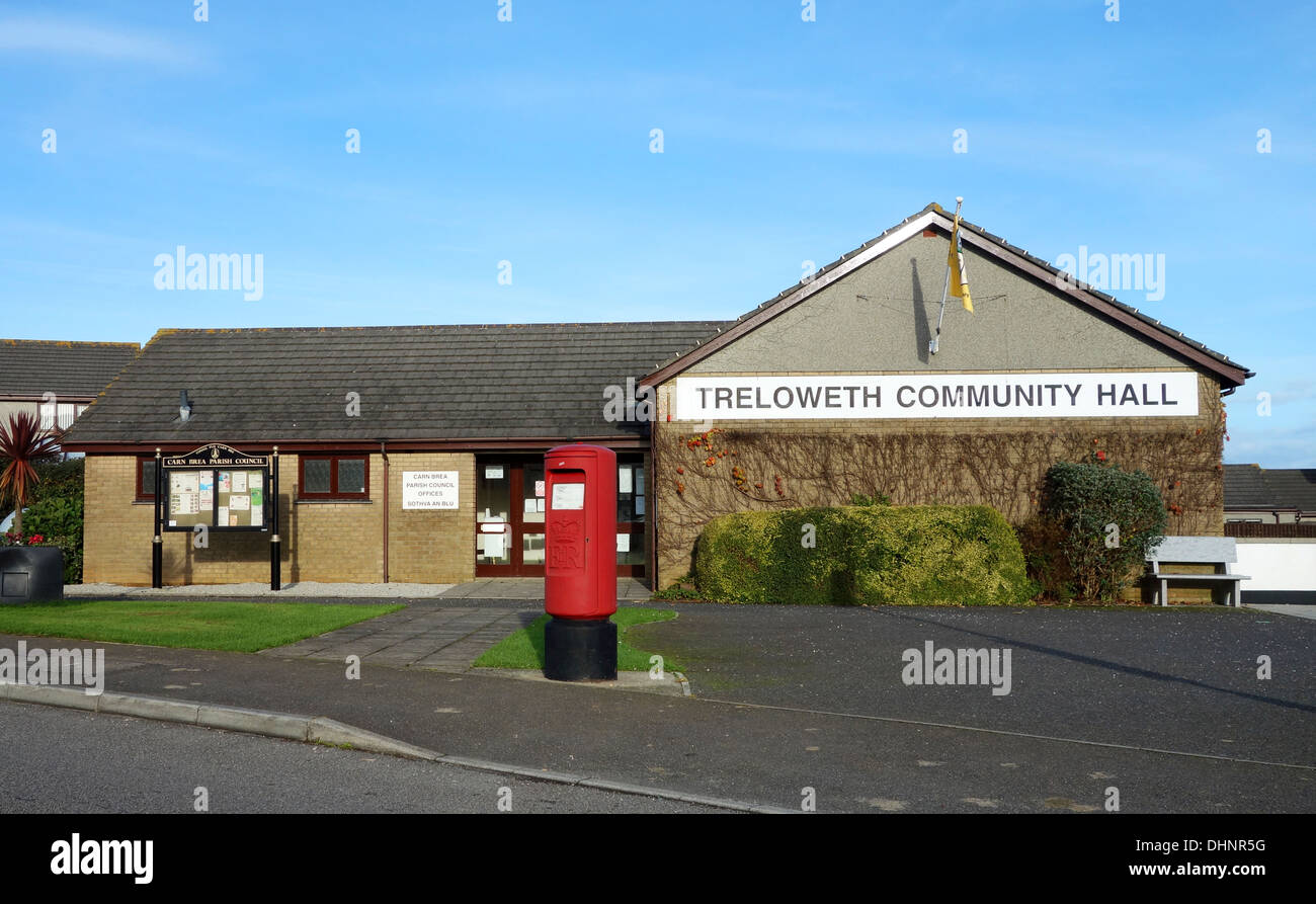 A community hall in Redruth, Cornwall, UK Stock Photo - Alamy