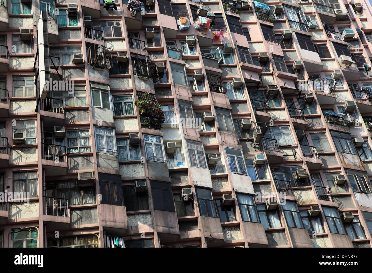 Apartment building facade in Hong Kong Stock Photo: 62559484 - Alamy